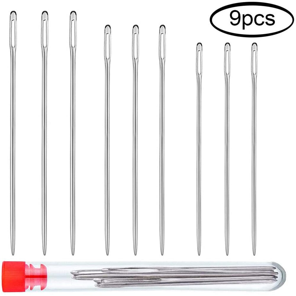Lmdz 9 Pcs Grote Eye Stiksels Naalden-3 Maten Stik... – Grandado