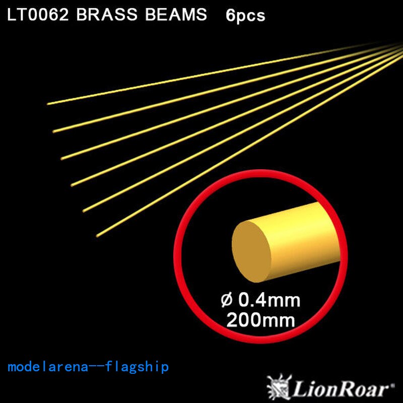 LionRoar LT0062 Brass Beams 0.4mm x 200mm (6 pcs) – Grandado