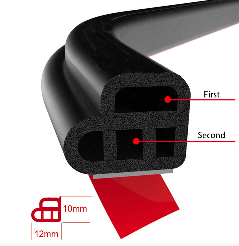 2 Meter L-Type Autodeur Rubberen Afdichting Strips... – Grandado