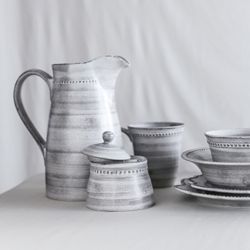 Plate Japanese Ceramic Tableware Home Set Plane No... – Grandado