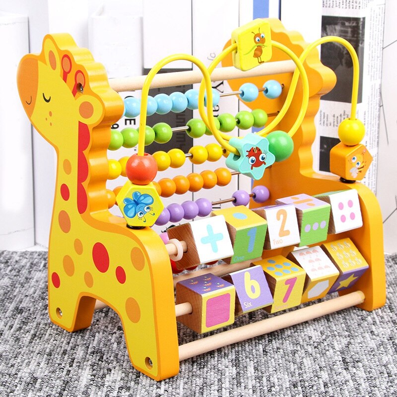 Wooden Mathematics Bead Calculation Frame Abacus T... – Grandado