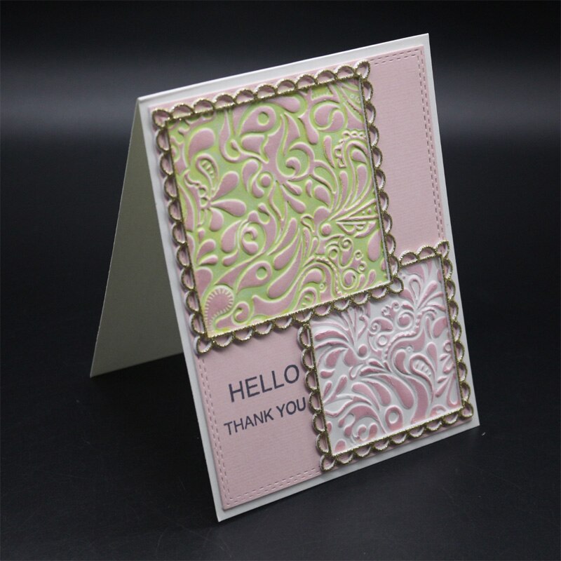 Irregular pattern embossed folder plastic scrapboo... – Vicedeal