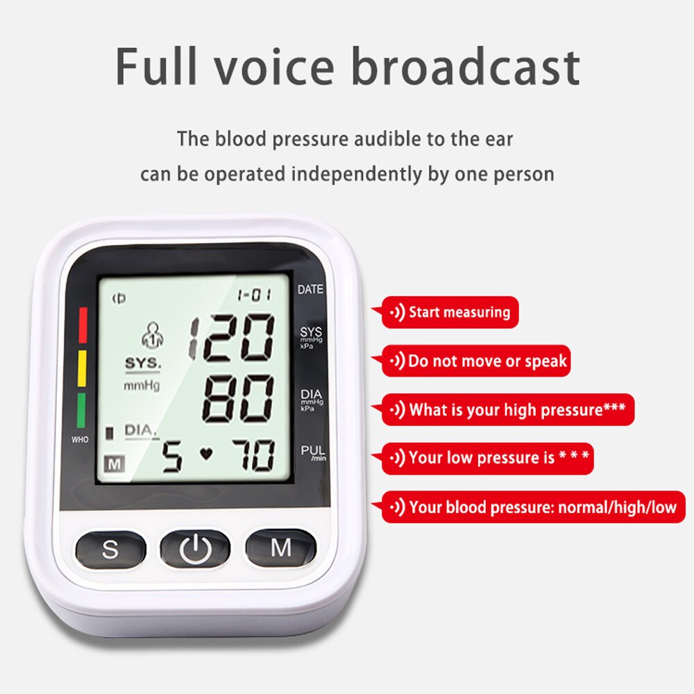 Smart Blood Pressure Monitor Arm blood Pressure Ox... – Grandado