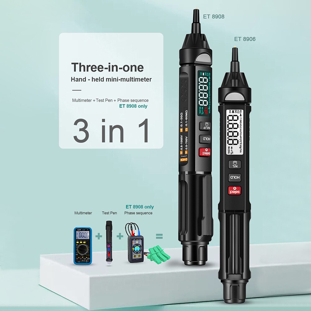 3 in 1 Handheld Voltage Tester Pen Phase Sequences... – Grandado