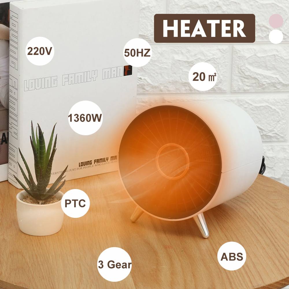2 in1 Three Speed Mini Portable Electric Heater 13... – Vicedeal