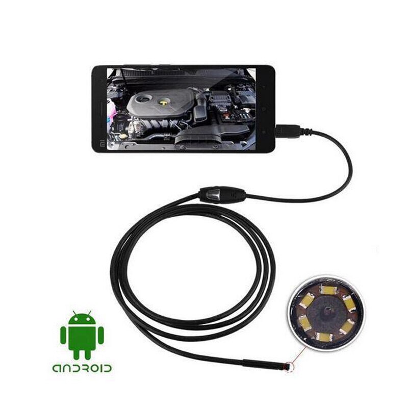 7mm USB Endoscoop Camera 2M Flexibele Harde Kabel ... – Grandado