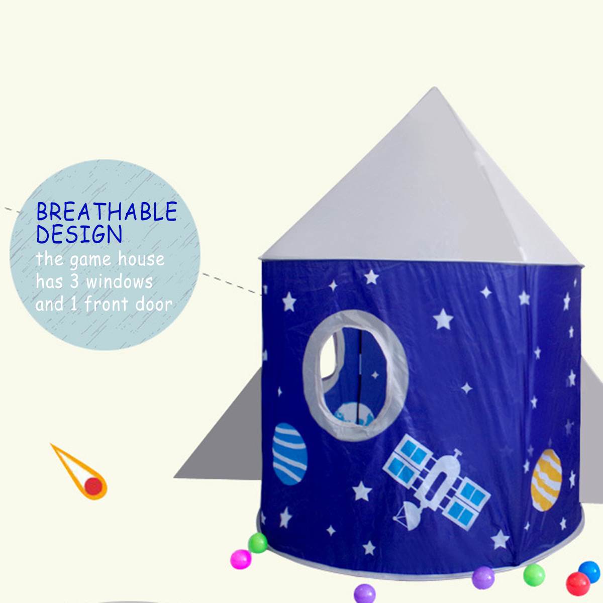 Portable Play Kids Tent Children Indoor Outdoor St... – Grandado