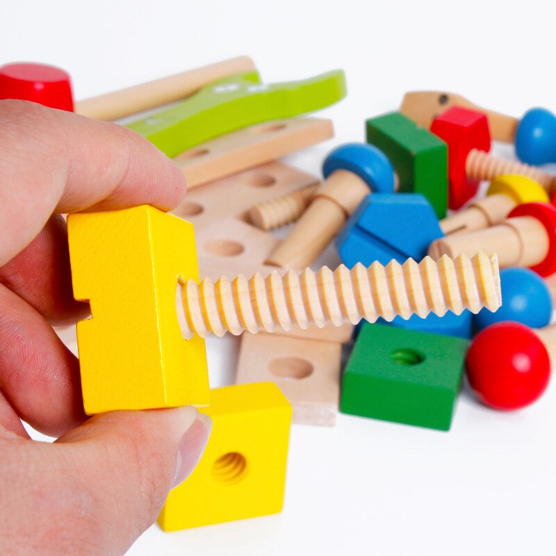 Children'S Toy Wood Pretend Panda Tool Repair Main... – Grandado