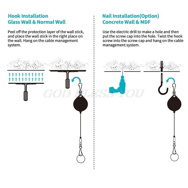 1Set VR Cable Management System Ceiling Pulley VR ... – Grandado