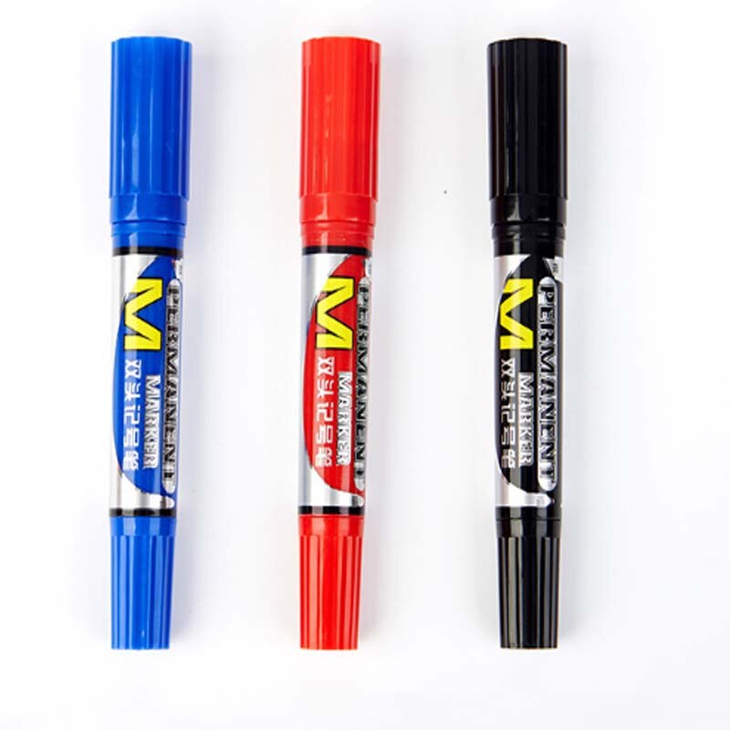 3pcs Smooth writing waterproof Black Blue red Mark... – Grandado