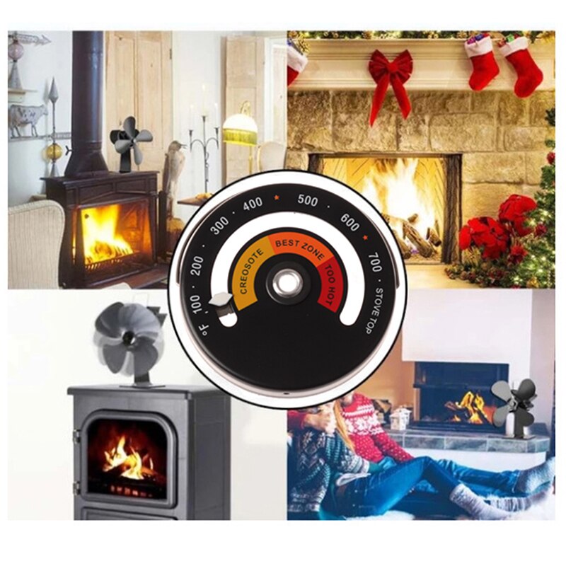 1pcs Fireplace Thermometer Wood Log Burning Stove ... – Vicedeal