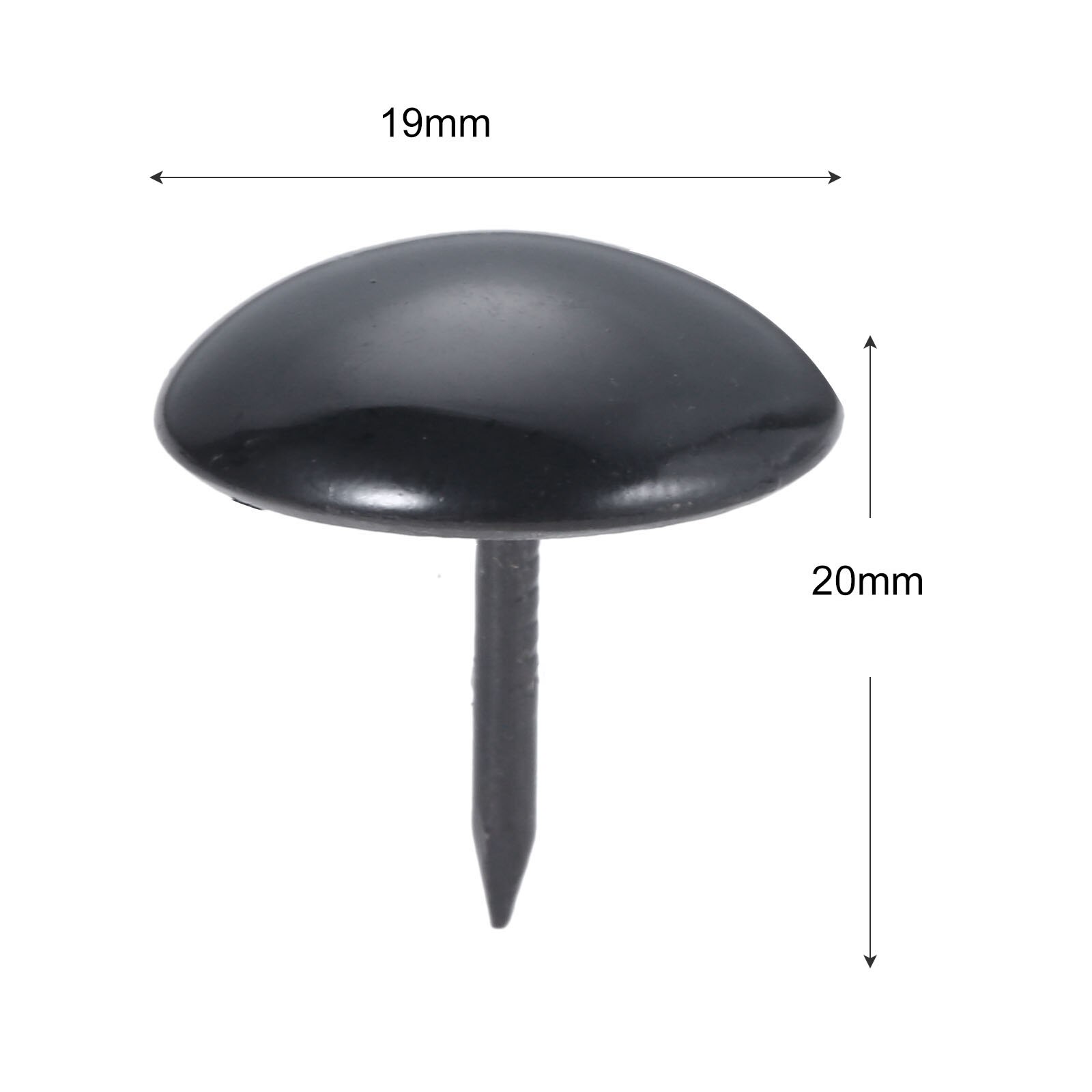 100/50pcs Black Upholstery Nails Round Head Metal ... – Grandado