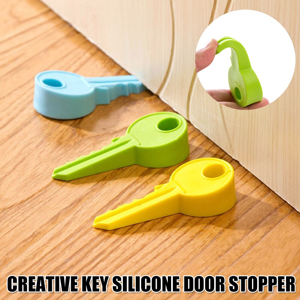 Keychain Silicone Door Stop Door Stopper Child Fin... – Vicedeal
