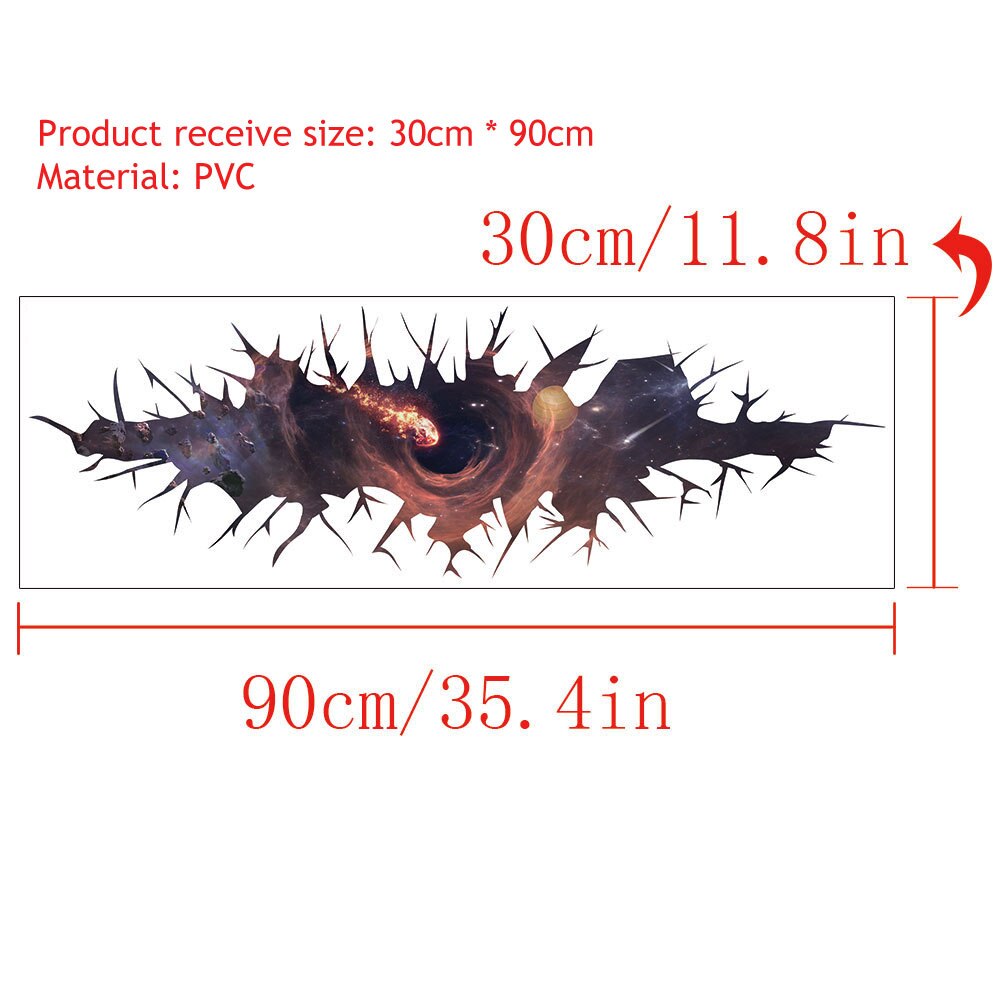 Kosmische scheur zwart gat muurstickers kinderkame... – Vicedeal