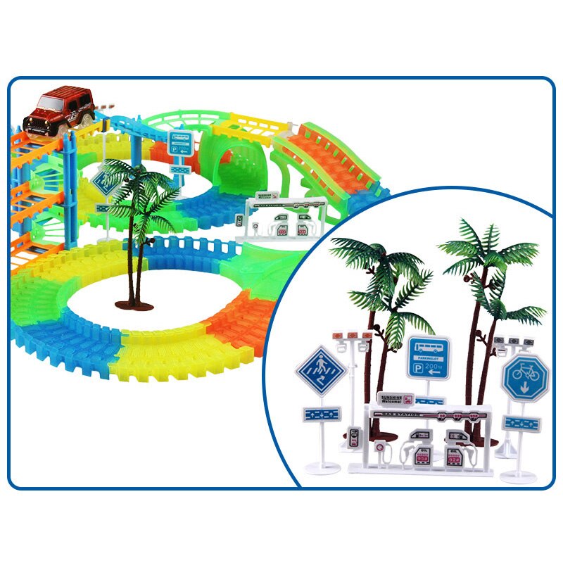 Connect 2 Type Railway Magical Racing Track Play S... – Grandado