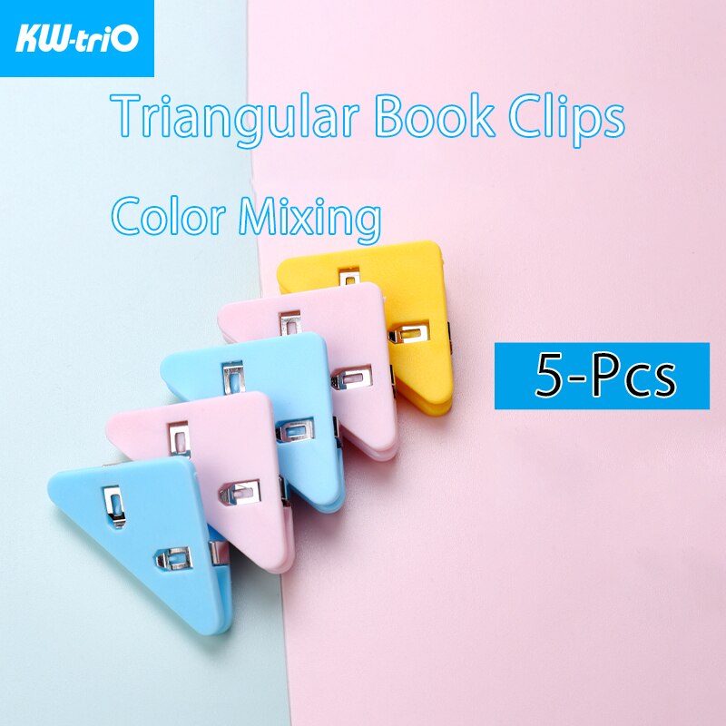 KW-triO Triangular Book Clip Colorful Paper Clip N... – Vicedeal