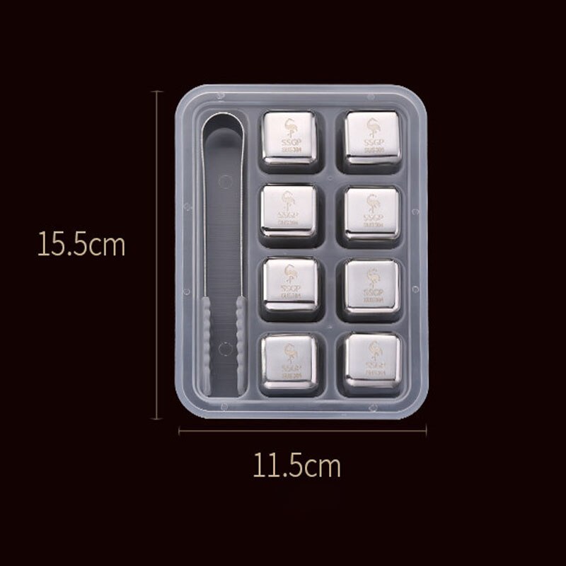 304 Stainless Steel Ice Cubes Metal Quick Frozen W... – Grandado