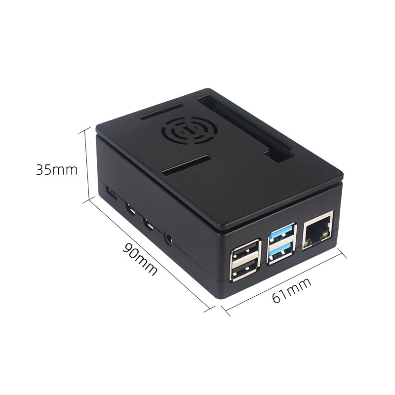 for Raspberry Pi 4 ABS Case Black Box 3.5 Inch Pre... – Grandado