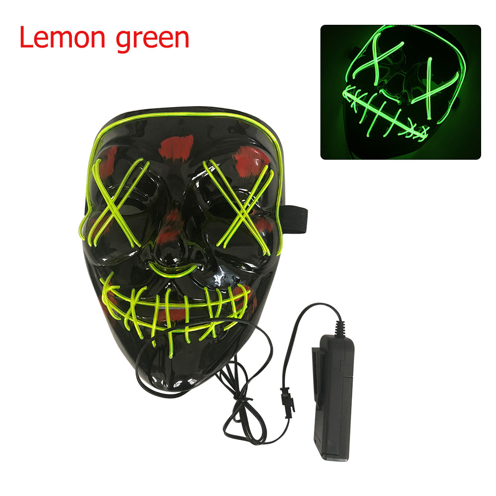 Led Mask Halloween Party Masque Masquerade Masks S... – Grandado