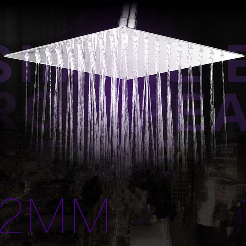 PVIVLIS Shower 8" Chrome Overhead Shower Head Rain... – Grandado