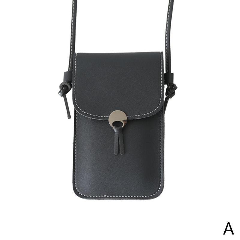 Pu Lederen Telefoon Tas Met Clear Touch Screen Nek... – Vicedeal