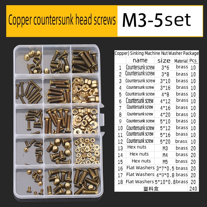 M3m4m5 304 Stainless Steel Screw Nut Set Combinati Grandado