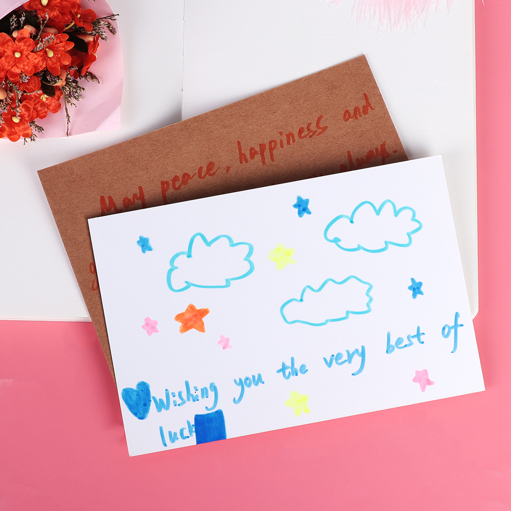 10Pcs/Lot Blank Kraft Postcard Hand Drawing DIY Gr... – Grandado