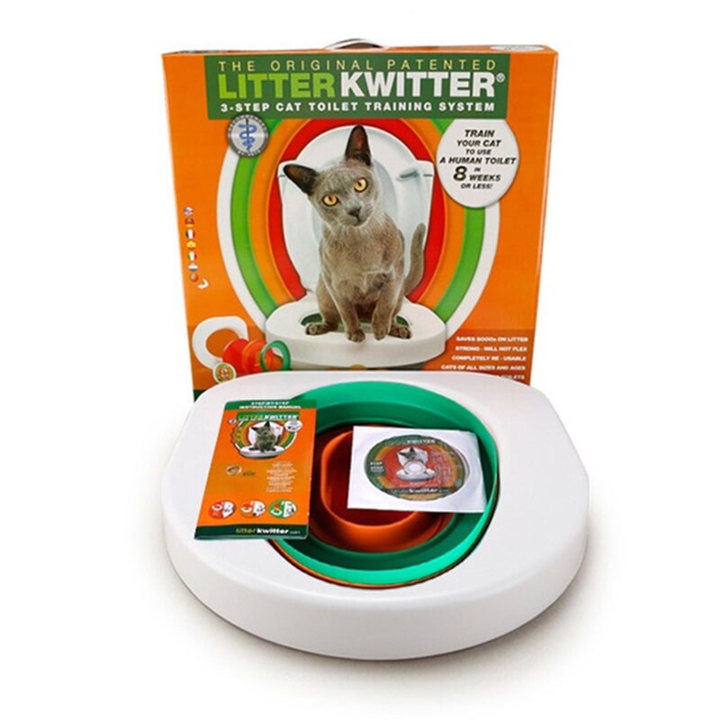 Plastic Cat Toilet Training Kit Litter Box Puppy C... – Vicedeal