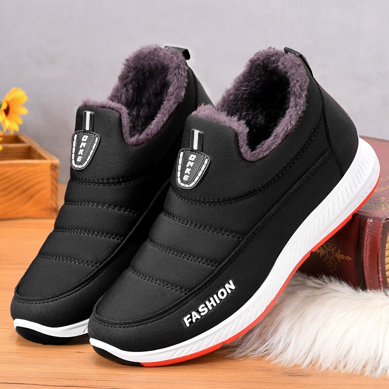 The Men's Home Plush Cotton Shoes Men Women Wa... – Vicedeal