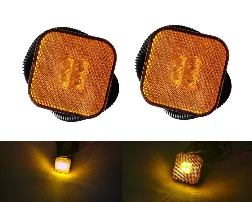 2X2.4Inch 24V Led Side Marker Licht Voor Man Truck... – Grandado