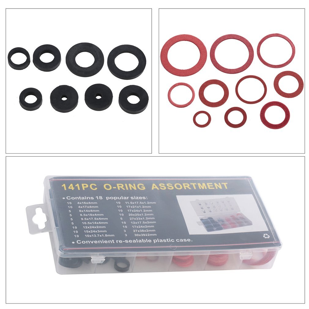 141Pcs/set Sanitary Washer O-Ring Flat Seal Sanita... – Vicedeal