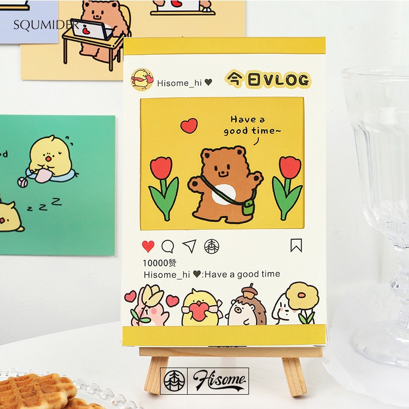 30pcs postcards cute greeting card message labe bl... – Grandado