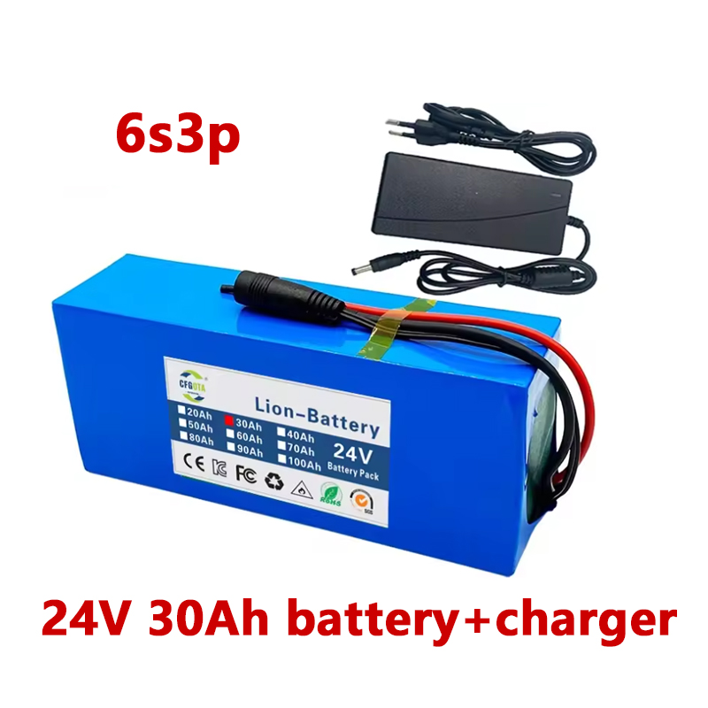 24V 30Ah 6s3p 18650 lithium battery 24V 30000mAh l... – Grandado