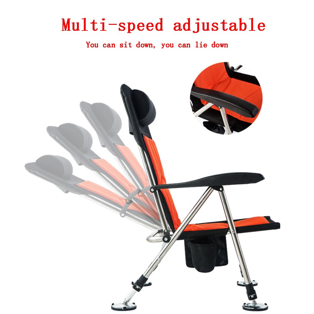 Fishing Chair Beach Chair Outdoor Foldable Fishing... – Grandado
