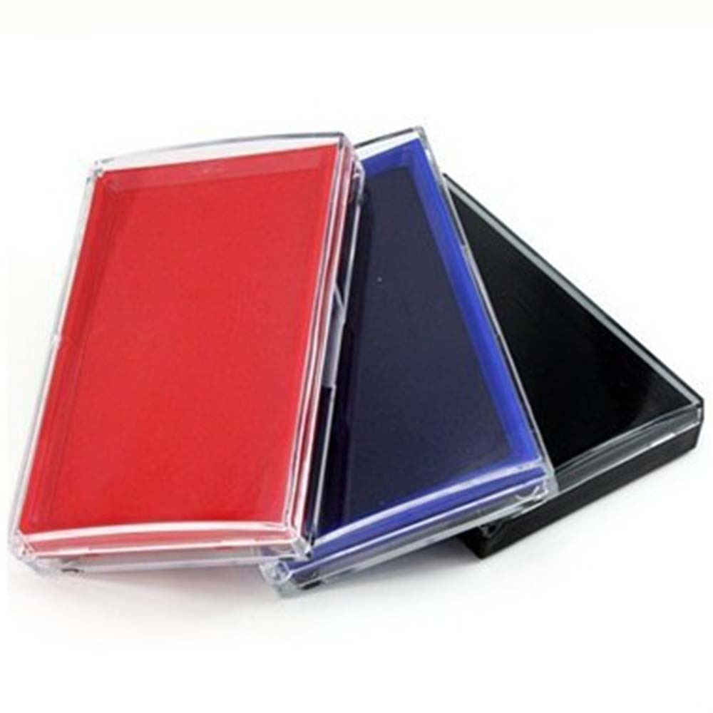1pcs Oil base Red blue black one color stamp pad c... – Grandado