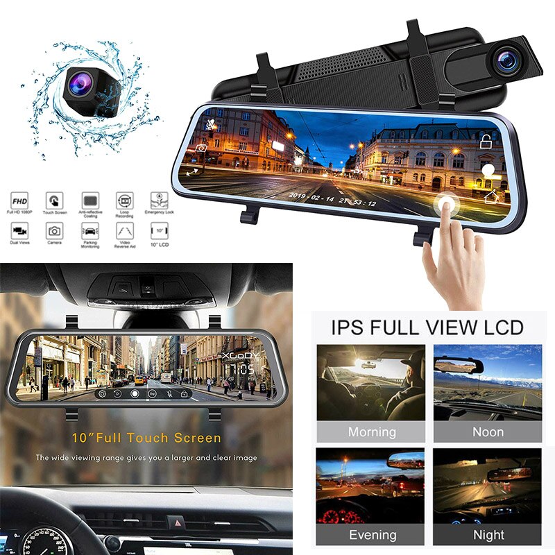 Full HD Mirror Dash Cam Video Recorder Smart Car F... – Grandado