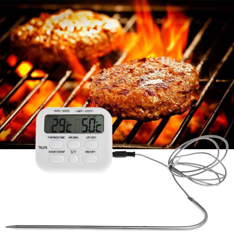 Digital BBQ Thermometer Cooking Meat Food Oven Gri... – Vicedeal