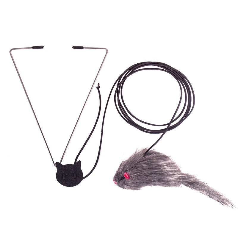 Hanging Door Bouncing Mouse Cat Toy Retractable Pe... – Grandado