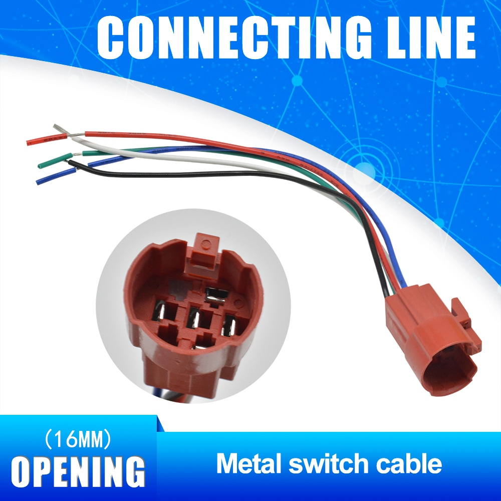 16MM Push Button Switch Connector Metal Push Butto... – Grandado 16MM Push Button Switch Connector Metal Push Butto... – Grandado