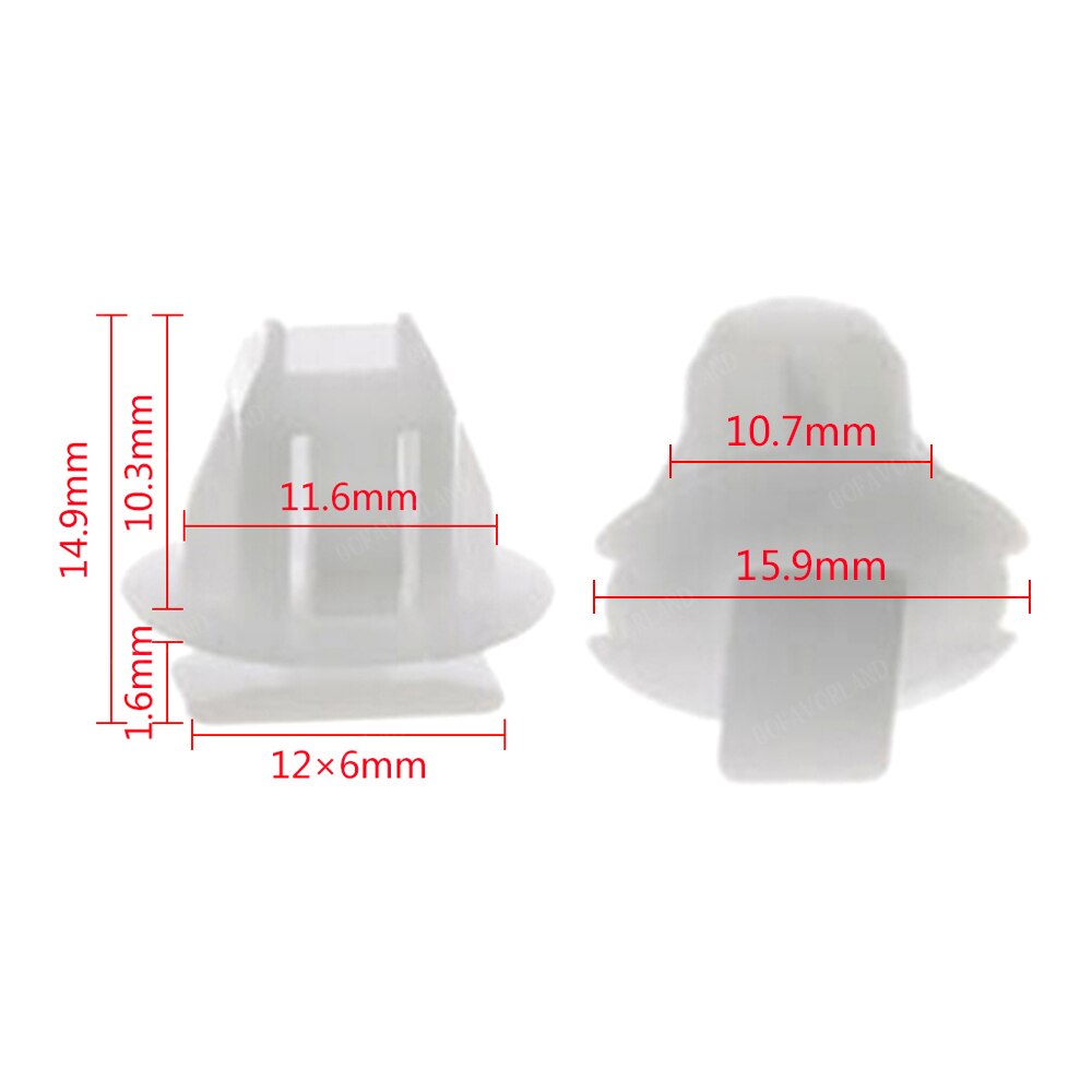 20 pces roda abertura moldagem clipe automotivo ro... – Grandado