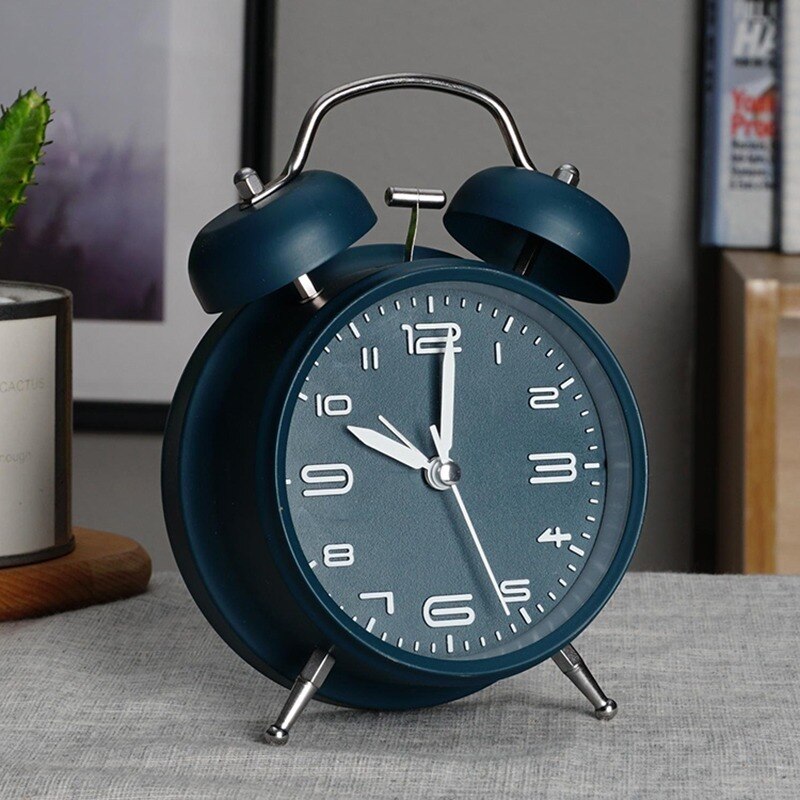 Alarm Clock Bedside Child Personality Clock Metal ... – Grandado