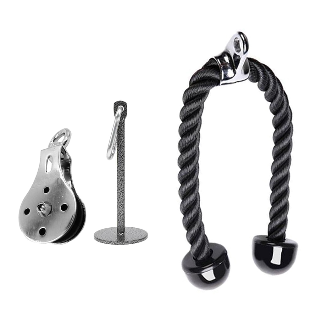 3Set Pulley Cable System Gym Fitness LAT Pull Down... – Grandado