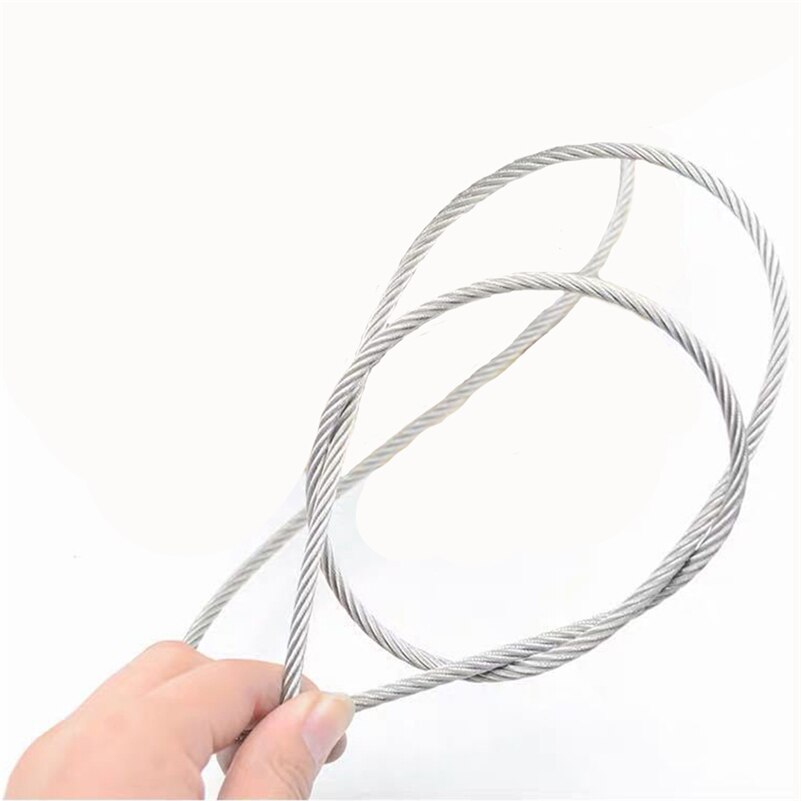 25 Meter 1/2/3/4mm 304 Steel Wire Rope Cable Cloth... – Vicedeal