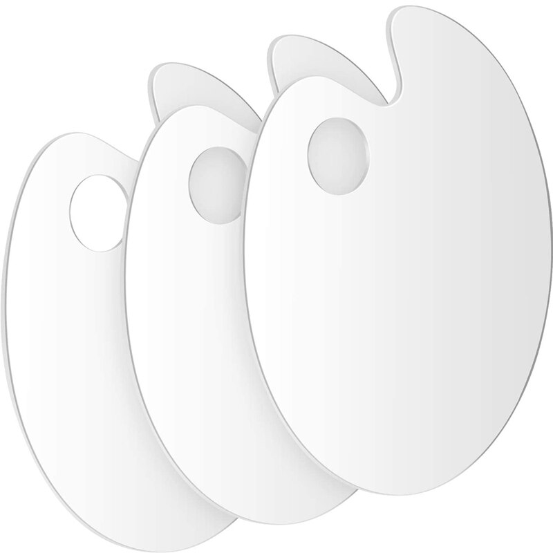 3 Pack Clear Verf Palet Acrylverf Tray Art Palet V... – Vicedeal