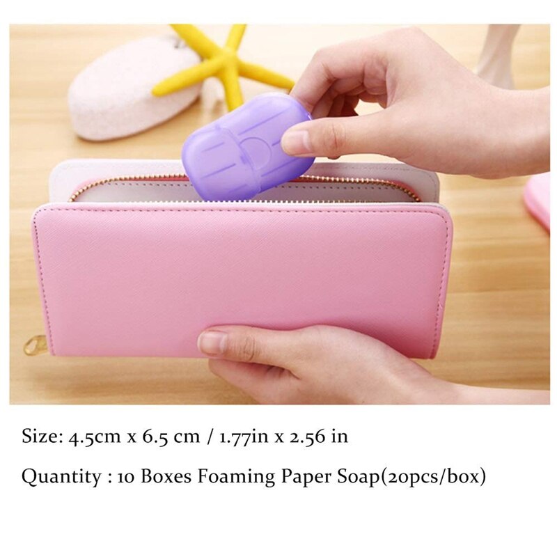 10 Stuks Wegwerp Handwas Schoonmaken Papier Zeep V... – Grandado