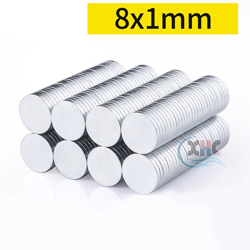 10 st dia ø 8mm ndfeb runda kraftfulla magneter 1 ... – Grandado