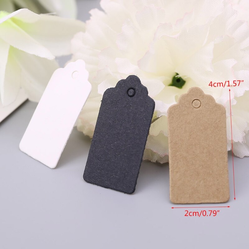 100pcs Vintage Kraft Paper Hang Tags Jewelry Price... – Grandado