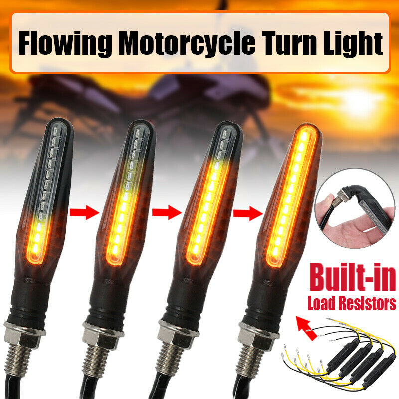 2/4Pcs IP68 Bendable Motorcycle Flashing Lights 12... – Grandado