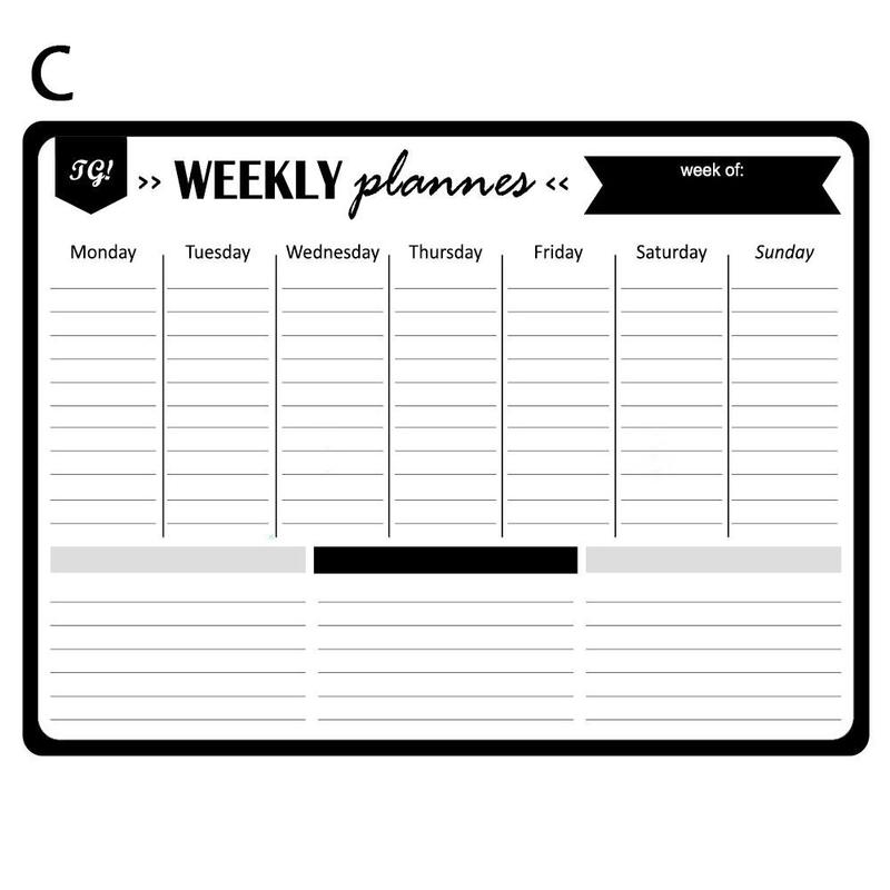 1pcs Magnetic Weekly & Monthly Planner Whiteboard ... – Grandado
