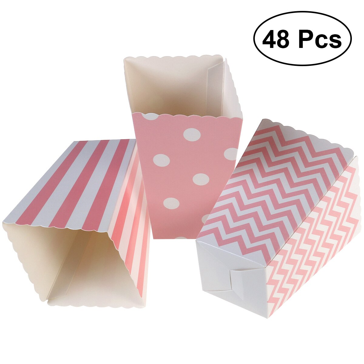 48pcs Pink Popcorn Box Party Supplies Paper Popcor... – Vicedeal
